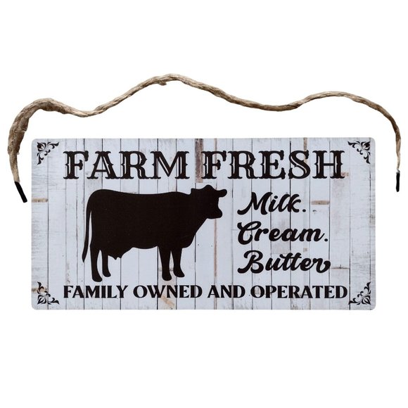 Wall Decor | Farm Fresh Milk Cream Butter Family Owned And Operated ...